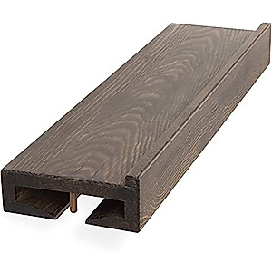 Rustic State Smith Wall Mounted Wood Floating Wine Bottle Rack with Glassware Holder Stemware Shelf Storage Organizer - Home, Kitchen, Dining Room Bar Décor -Walnut