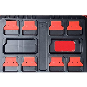 JILINWEI 8 Pcs Mounting Feet for Milwaukee Packout,Mounting Plate Feet Mount Adapter Compatible with Milwaukee Packout System,Red