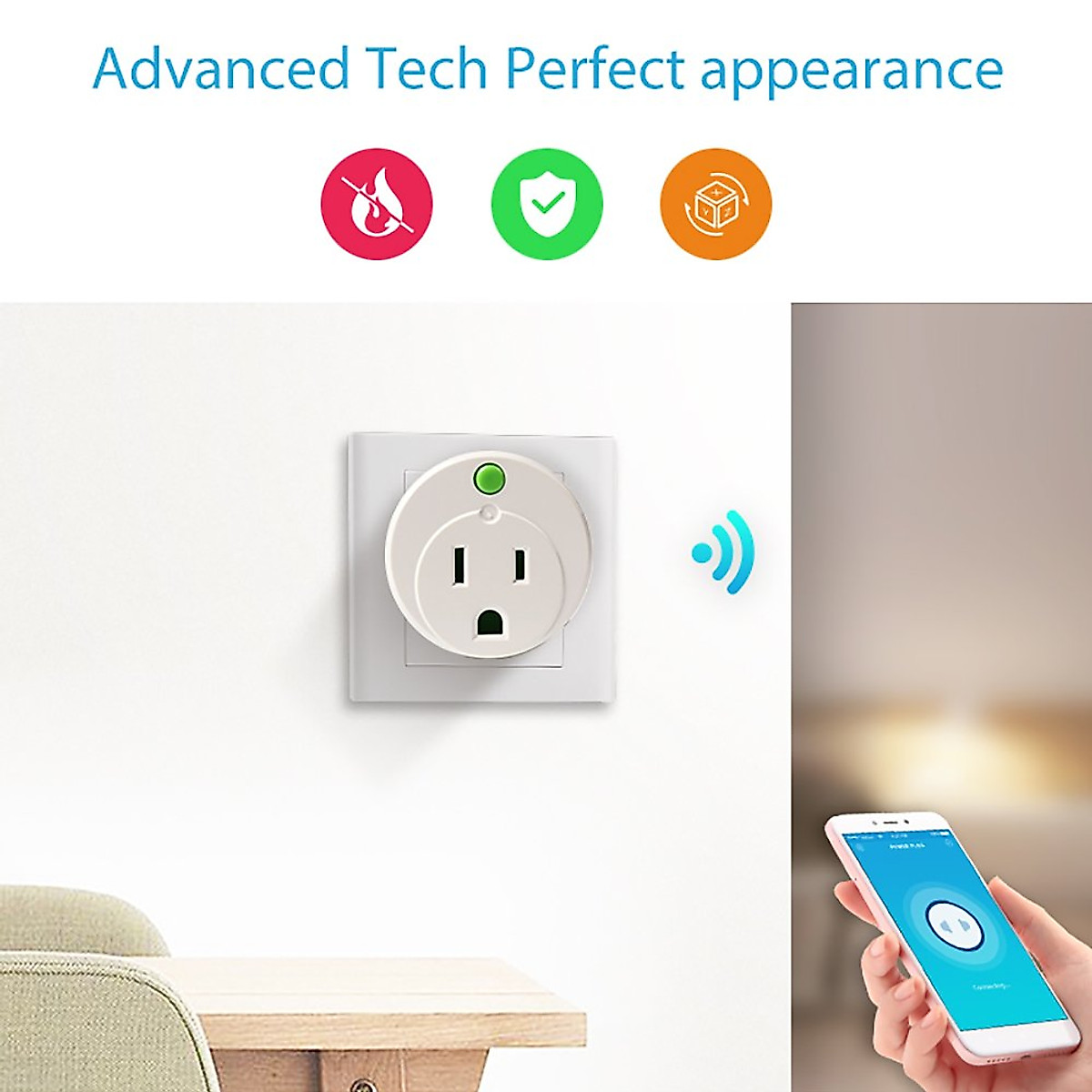 NEO Z-Wave Plus Smart Mini Plug Zwave Socket Zwave Outlet Home Automation, Work with Wink, SmartThings & more, Summer Green … (Blue 1PK)