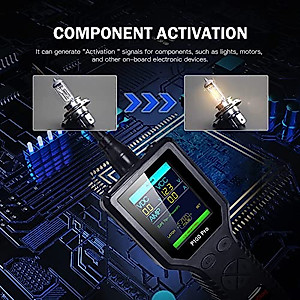 TopDiag P100 Pro Power Circuit Probe Kit, 9v-30v Automotive Circuit Tester 12V 24V AC DC Digital Voltage Tester, Multimeter Short Finder with Oscilloscope Component for Cars Truck