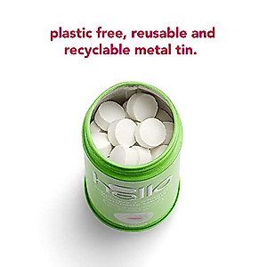 hello Kids Watermelon Eco Friendly, Travel Toothpaste, Natural Watermelon Flavor, Fluoride Free, Plastic-Free, TSA Compliant, Vegan, SLS Free, 60 Tablets