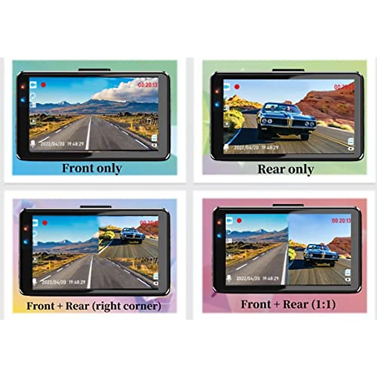 Dash Camera for Cars, Super Night Vision Dash Cam Front and Rear with 32G SD Card, 1080P FHD DVR Car Dashboard Camera with G-Sensor, WDR, Parking Monitor, Loop Recording, Motion Detection 【2023】