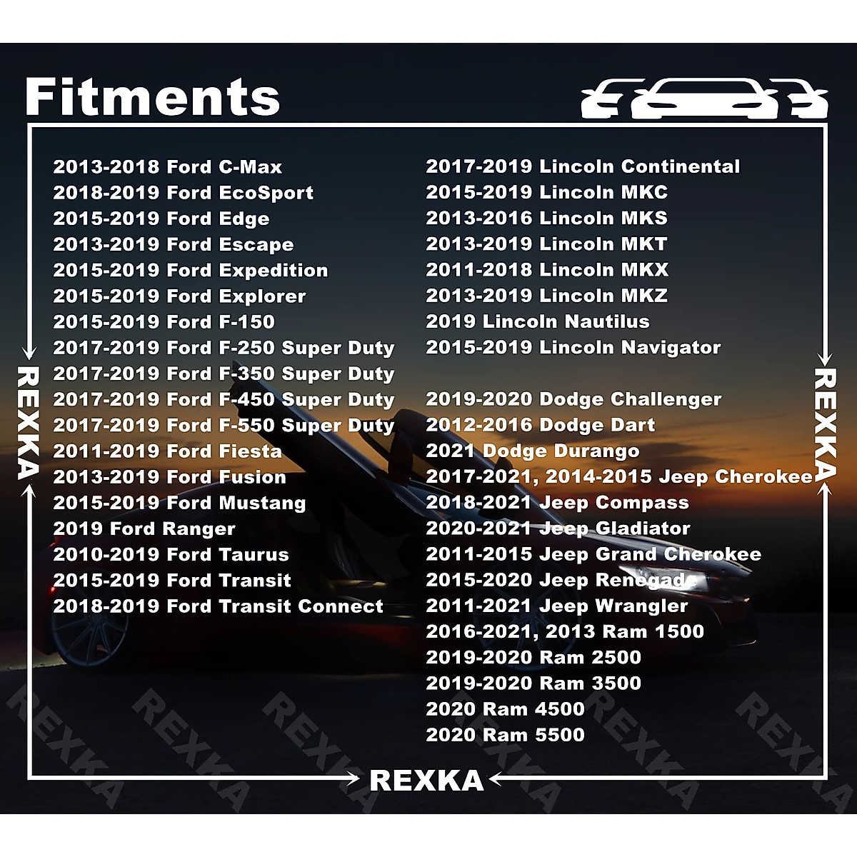 Rexka 30pcs Center Console Radio DVD Dash Panel Switch Bezel Clip Body Trim Retainer Compatible with Ford Mercury Mustang Edge Escape Expedition F-150 Explorer Jeep Dodge Challenger