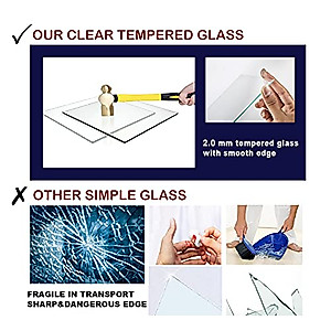 BAIJIALI 4x6 Picture Frame Distressed Farmhouse Wood Pattern Set of 4 with Tempered Glass,Display 3.5x5 Photos with Mat or 4x6 Without Mat, Horizontal and Vertical Formats for Wall and Table Mounting,Multicolour