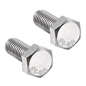uxcell M8x20mm Hex Bolts 304 Stainless Steel Hexagon Left Hand Screw Bolt 2pcs