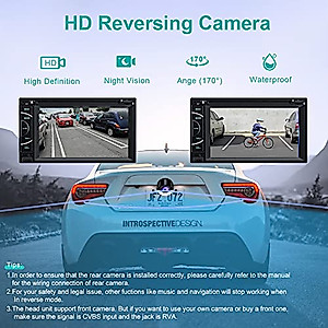 Double Din Car Stereo Radio with CD/DVD Player, Backup Camera, Bluetooth 5.2, CarPlay Android Auto Voice Control, 7inch Touchscreen Head Unite with AM FM Radio, Mirror Link, DSP, SWC, A/V Input