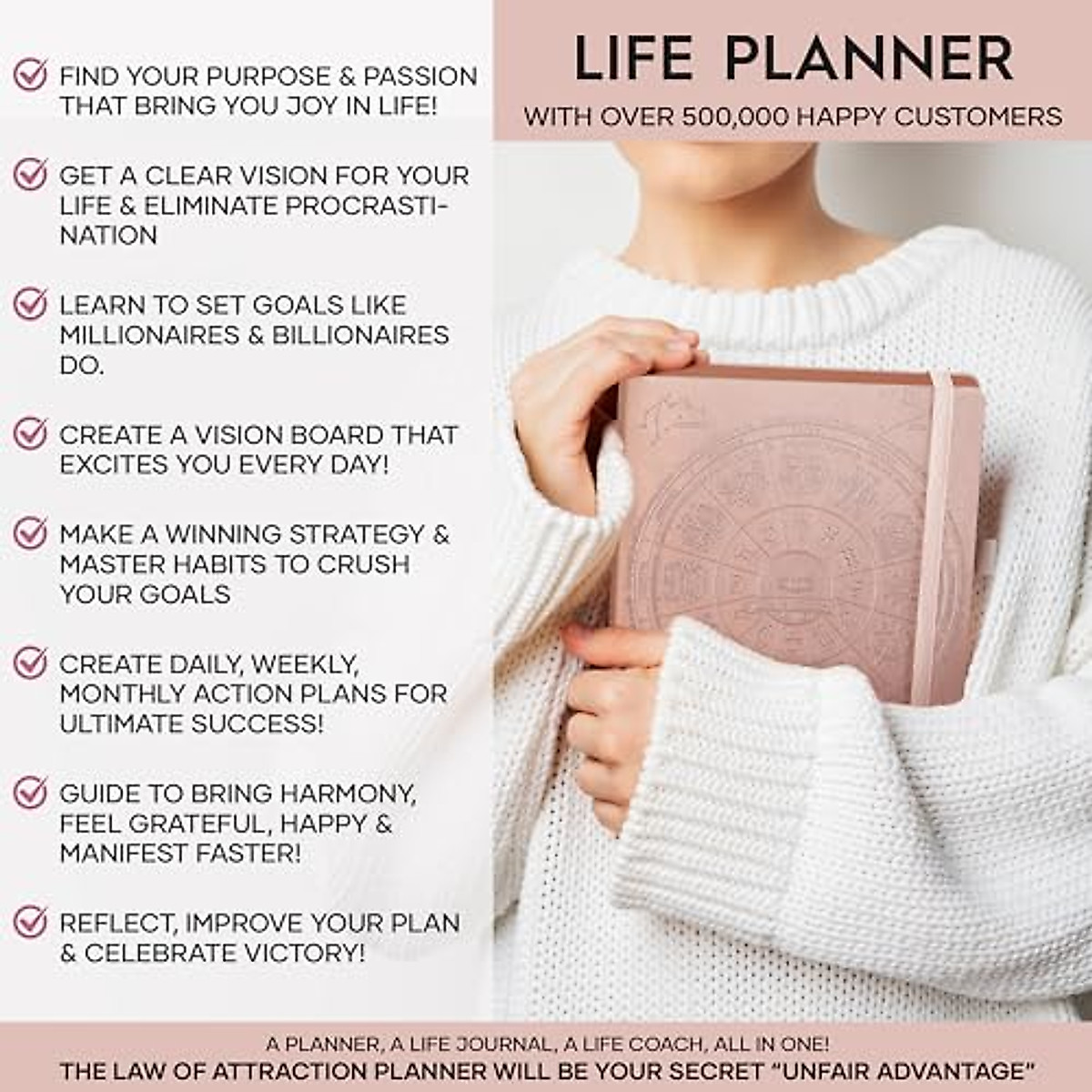 Academic Planner 2024-2025 - Dated July 2024-2025 Academic Planner, Weekly & Monthly Life Planner to Increase Productivity & Happiness, Daily Manifestation Journal, College Student, Work, Goal Journal