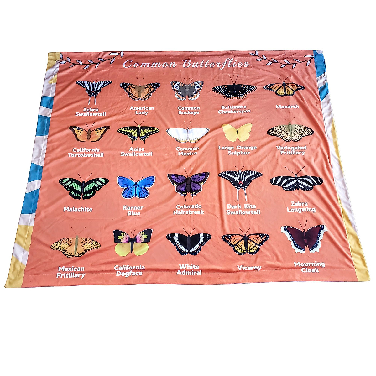 Birdy Boutique - Double Sided Learning Blanket® - Yoga and Game - Cozy Soft Minky - Great for Early Readers, Homeschoolers, PreK, Kindergarten - 50" X 60"