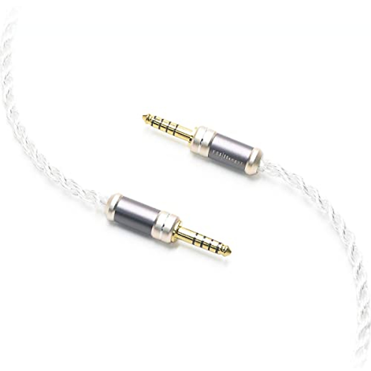 FSIjiangyi 4.4mm to 4.4mm Balanced Adapter OFC Silver 8-Strand 19-core Adapter Cable Suitable for Connecting Zen DAC Zen CAN Oriolus BA300S