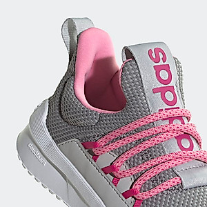 adidas Lite Racer Adapt 5.0 Running Shoe, Grey/Grey/Team Real Magenta, 3 US Unisex Little Kid