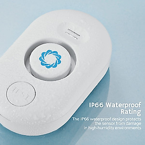 Airthereal Water Leak Detector 3-Pack with WiFi Gateway, Water Alarm Sensor with 0-120dB 4-Level Adjustable Alarm, Leak and Drip Alert with App Alerts for Home, Basement (Not Support 5G WiFi)