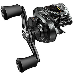 Tempo Baitcasting Reel New Vertix LP, High-Tech Innovative Fishing Reel, 9+1 Ball Bearing,20 lbs Carbon Fiber Drag,Powerful & Durable Casting Reel with 6.6:1 Gear Ratio