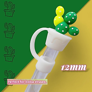 4PCS Straw Covers for Boba Straws, 12mm & 14mm Silicone Straw Tips for Wide straws Large straws Jumbo Straws Smoothie Straws Reusable Straws Glass Straw Silicone Straws