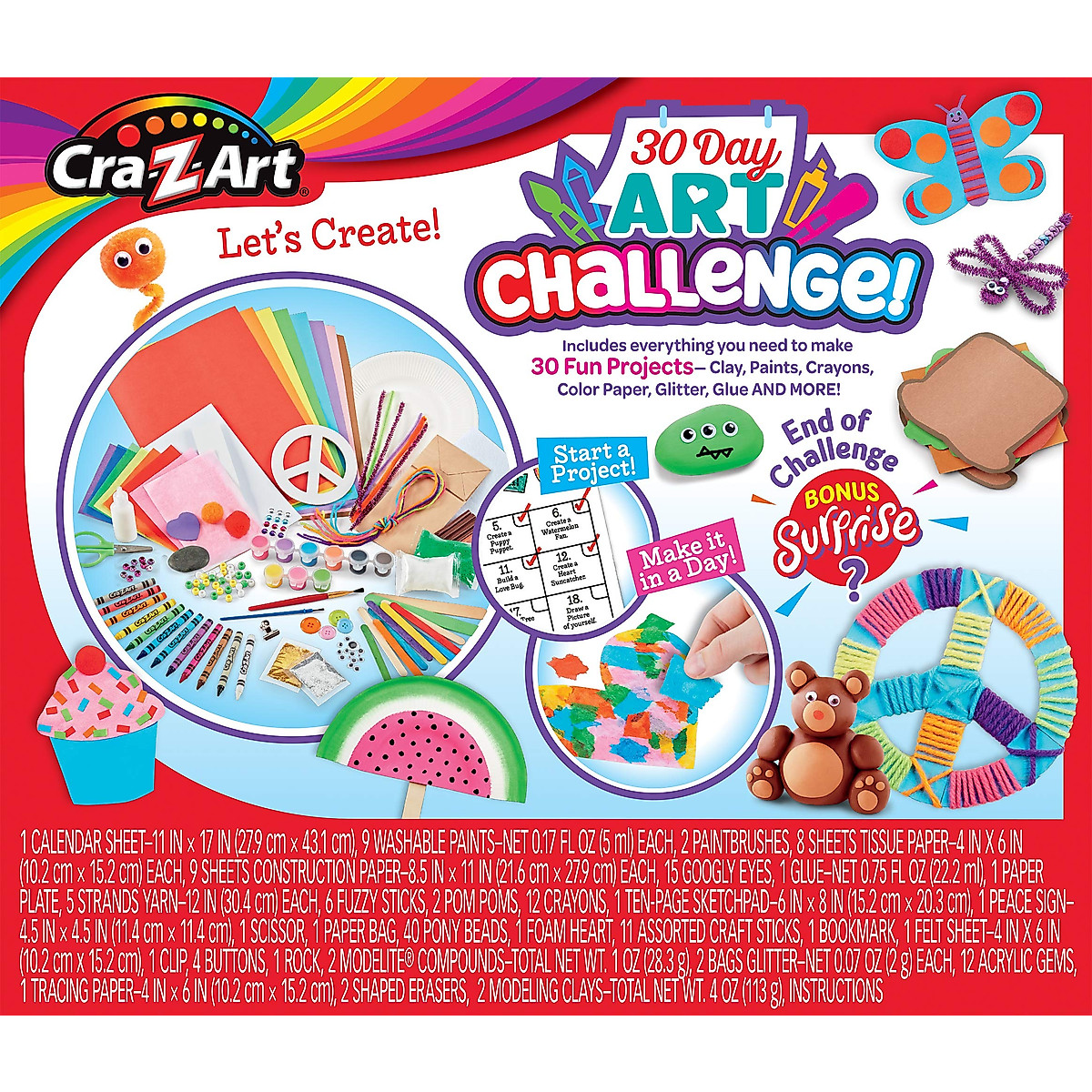 Cra-Z-Art 30 Day Art Challenge Craft Kit