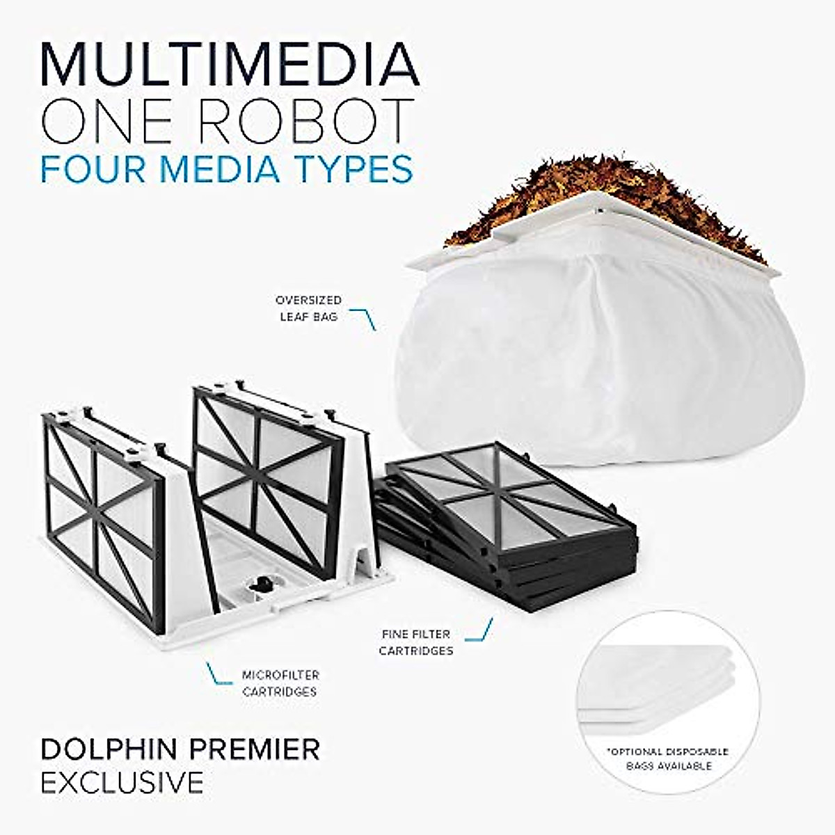 Dolphin Premier Inground Pool Cleaner with Oversized Bag