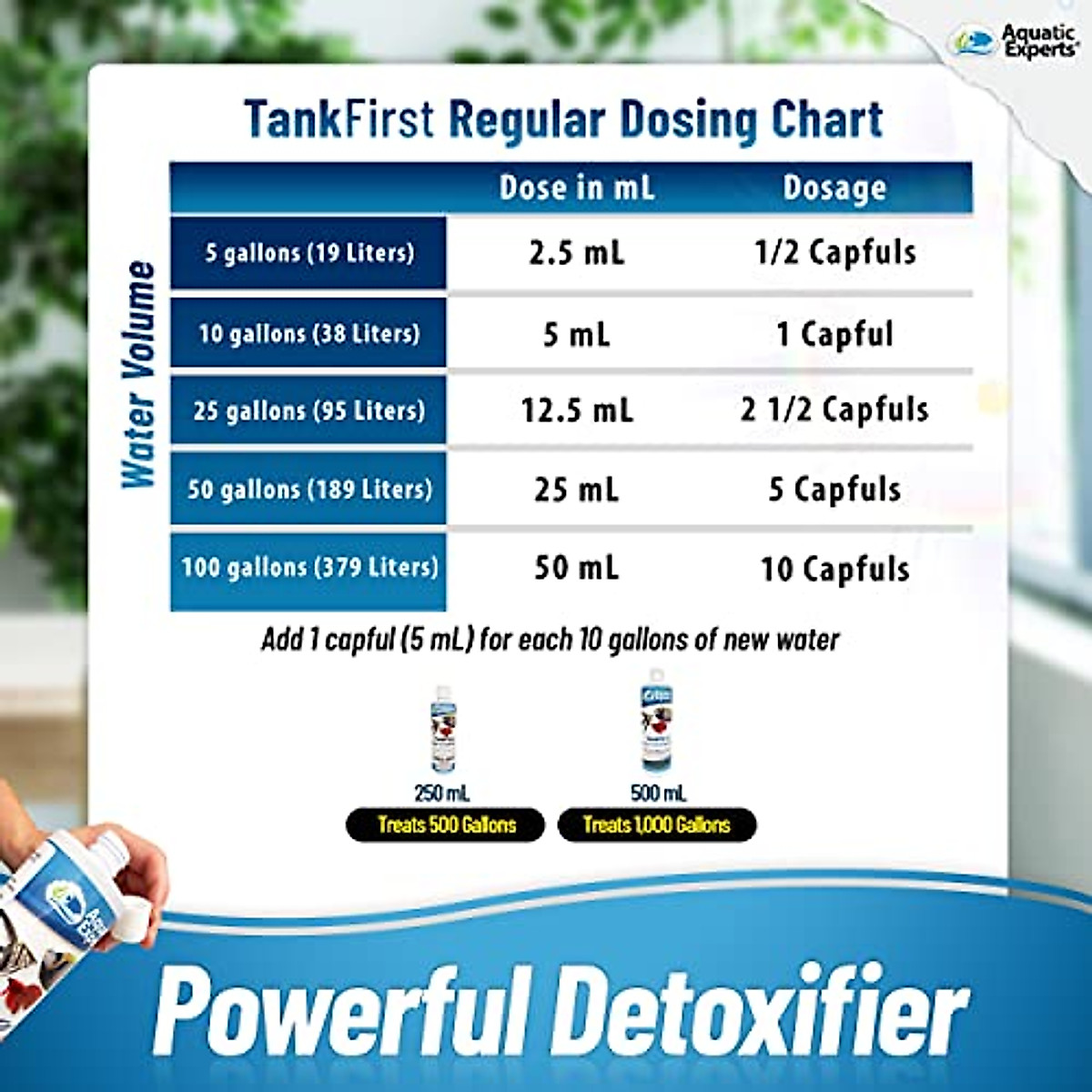 TankFirst Complete Aquarium Water Conditioner - Fish Water Conditioner, Instant Dechlorinator for Fish Tank, Water Conditioner for Freshwater Aquarium, Saltwater and Reef (TankFirst Regular, 500 ml)