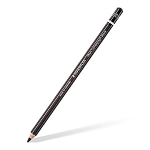 Staedtler Mars Lumograph Black, Carbon Blend Provides Jet Black Lines, Professional Art Pencils, Tin of 6 Assorted Black Sketch Pencils, 100B G6