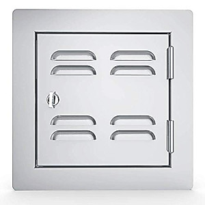 SUNSTONE C-VSDR12 Classic Series Flush Style Access, Untility, Grill Door, Stainless stel