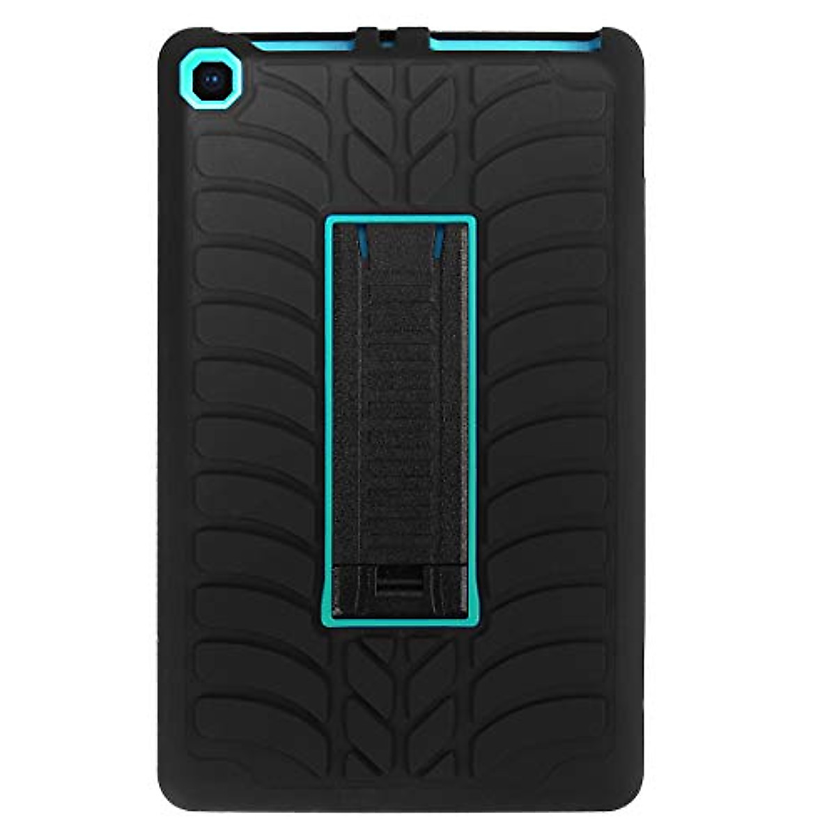 AICase HD 8 (2017 7th Gen) Case,3 in 1 Three Layer Hybrid Rugged Heavy Duty Shockproof Full Body Protective Cover (Black/Blue)