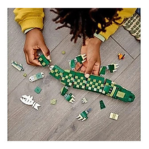 LEGO Creator 3-in-1 Crocodile 31121 Building Toy Featuring Wild Animal Toys (454 Pieces)