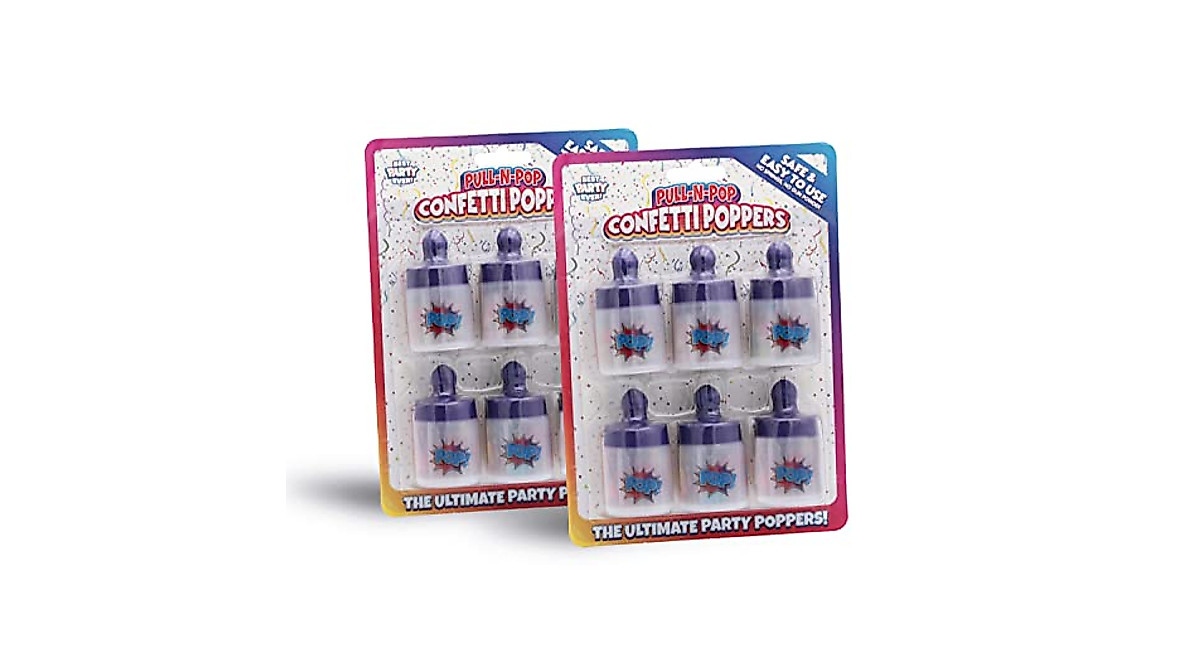 BEST PARTY EVER! Pull-N-Pop Confetti Poppers - Easy Party Fun
