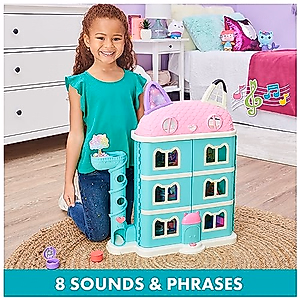 Gabby’s Dollhouse, Purrfect Dollhouse with 15 Pieces including Toy Figures, Furniture, Accessories and Sounds, Kids Toys for Ages 3 and up