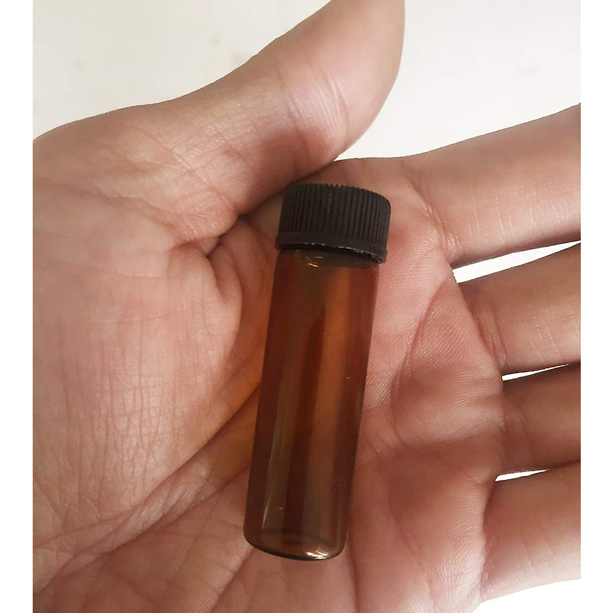 Elfenstall 10PCS 5ML 1/6oz Amber Glass Bottle with Orifice Reducer and Screw Cap For Essential Oil Perfume Liquid DIY Sample Vials 1pc Clean Cloth + free 3ml Dropper