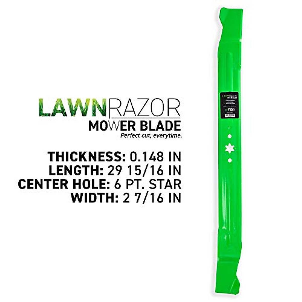 8TEN LawnRAZOR Mower Blade for Cub Cadet CC30 Mini Riders 30 Inch Mower Cut Deck 942-04385 (Mulching) 2 Pack