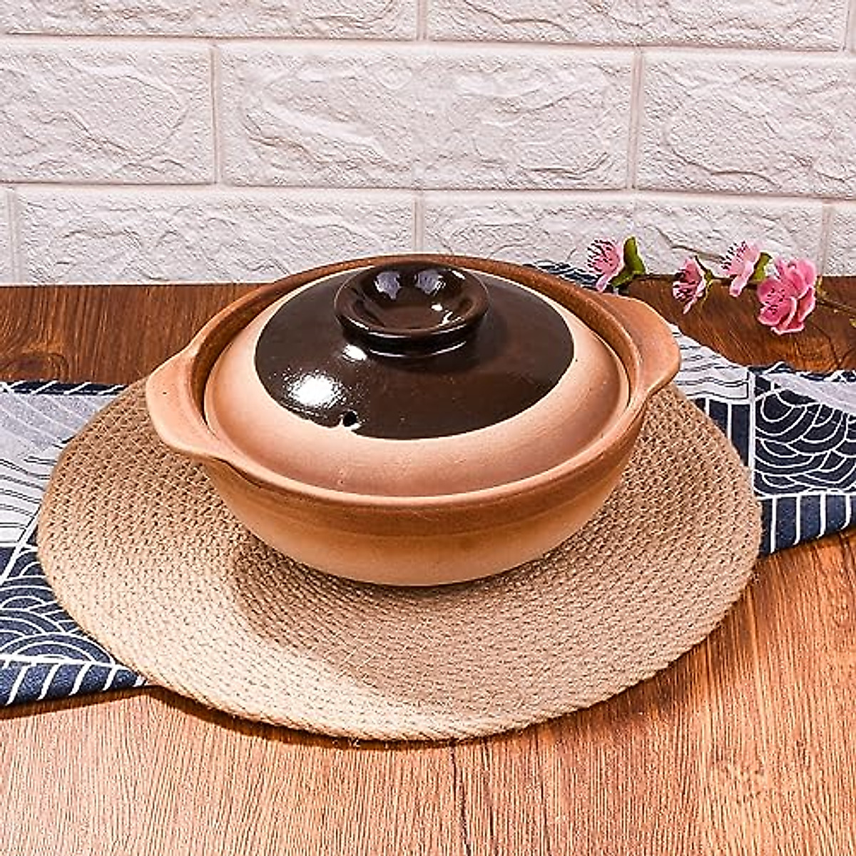 Casserole with Lid Chinese Clay Pot Japanese Clay Pot Korean Stone Pot Ceramic Cooking Pot Earthen Pot Stew Pot with Lid Family Restaurant Pot