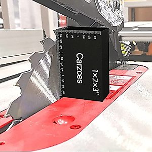 Setup Blocks Height Gauge Set, 15pcs Precision Aluminum Height Gauges Set Setup Bars, Testing Gage Block Gage Measuring Tool for Router and Table Saw Woodworking Accessories- Black