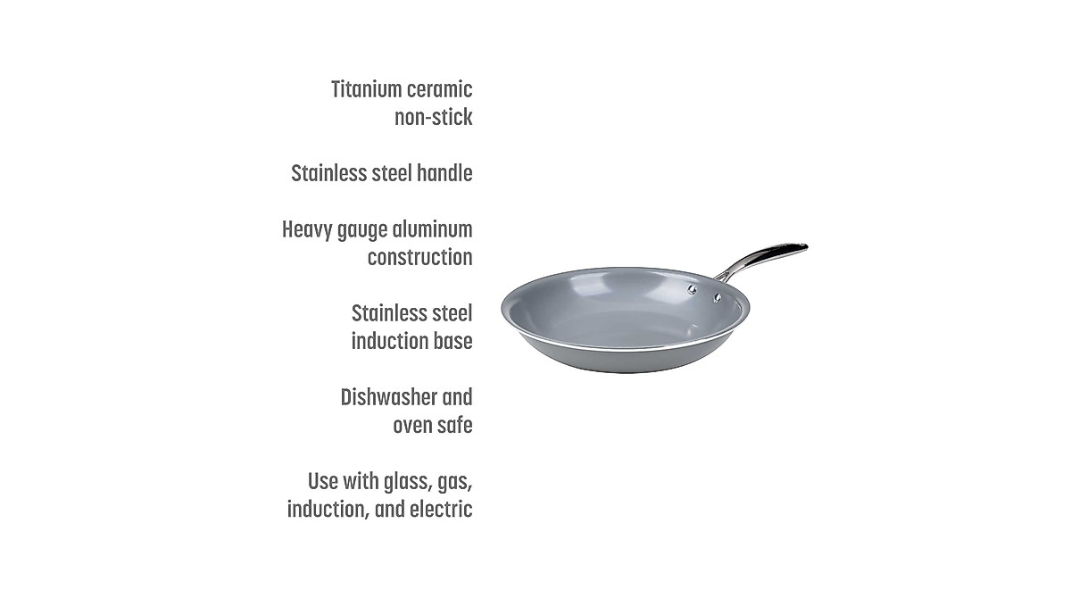 Goodful 11-Inch Ceramic Nonstick Frying Pan - Dishwasher Safe & PFOA-Free
