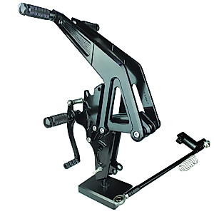 CNC Ninja650 12-15 Motorcycle Adjustable Rearsets Foot Pegs Rear Set Footpeg Brake Shift Pedal Compatible with Ninja 650R ER6F ER6N 2012 2013 2014 2015 Black