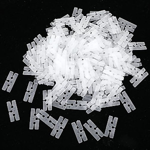 Balloon Tie Tool, 200 Pcs Balloon Clips, H Shape Balloon Ties Balloon Tying Tool, Plastic Balloon Clamps for Sealing, Balloon Arch Clips for Knotting and Sealing Balloons Birthday Party Decoration