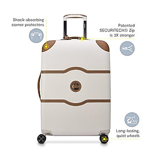 DELSEY PARIS Chatelet Air 2.0 Hardside Luggage with Spinner Wheels, Chocolate Brown, 2 Piece Set, (24/28)