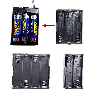 3Pcs 4/6/8 X 1.5V AA Battery Holder with Standard Snap Connector
