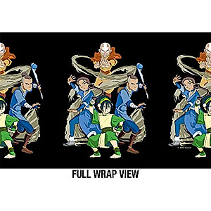 Avatar The Last Airbender OFFICIAL Team Avatar Elements 18 oz Insulated Water Bottle, Leak Resistant, Vacuum Insulated Stainless Steel with 2-in-1 Loop Cap