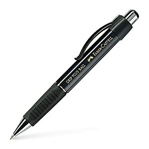Faber-Castell Grip Plus Ballpoint Pen Metallic Black