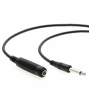 InstallerParts 10Ft 1/4" Mono Male to Female Audio Extension Cable - Guitar Cable Compatible with Amplifiers, Instruments, and Microphones
