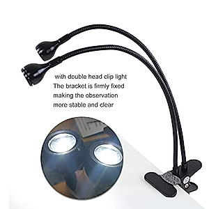 HDMI Microscope Camera, 16MP 150X Digital Microscope Camera with Double Head Clip Light for Machine PCB Board CPU Repair Soldering(110V)