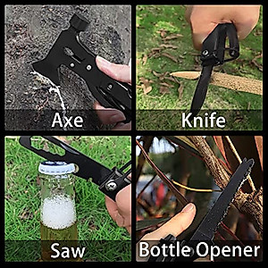 Valentines Day Unique Gifts for Him Men Dad Multitool Hatchet Fathers Day Birthday Christmas Gifts for Husband Grandpa Boyfriend Him 14 in 1 Camping Fishing Survival Gear Hiking Accessories Axe Knife