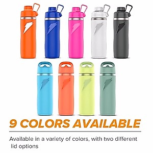 Gatorade 'Overtime' 22oz Stainless Steel Water Bottle, Twist Cap, Pink