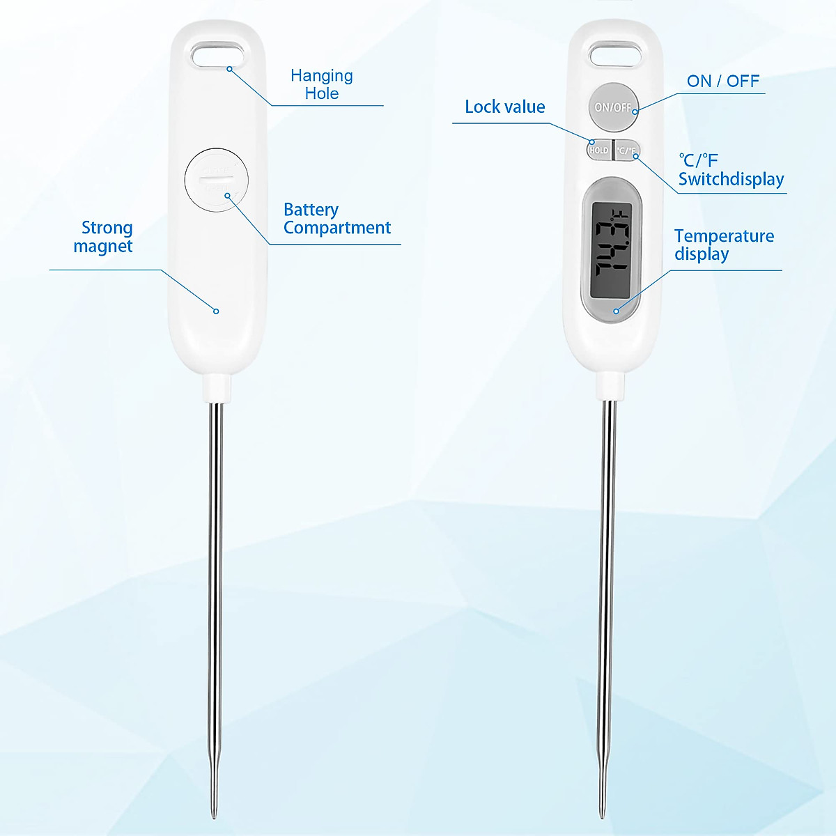 Digital Meat Thermometer Instant Read Thermometer Cooking Thermometer (1)