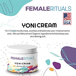 FEMALE RITUALS Vulva Moisturizing Cream - Clinically Tested Vaginal Moisturizer Cream for Dryness, Itching, Burning & Odor, Intimate Skin Care