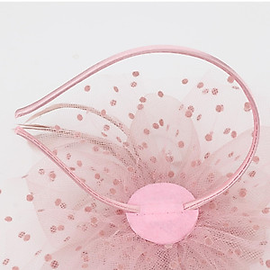 DRESHOW Fascinators Hat Feather Headband Women's Fascinators Tea Party Headwear with Clip Flower Head Band for Girls & Women
