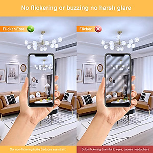 GU10 LED Light Bulbs Dimmable Daylight White 5000K 4W 2 Prong Light Bulbs Halogen Replacement Lamp 50W 40W MR16 (GU10 Base) Spotlight Track Lighting Bulb, 450LM 120° Flood Beam Angle, Pack of 6