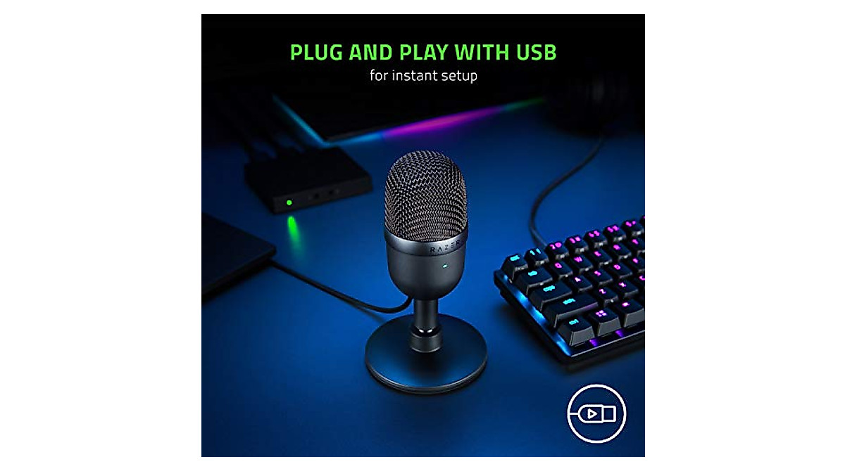 Razer Seiren Mini USB Microphone for Streaming & Gaming | Professional ...