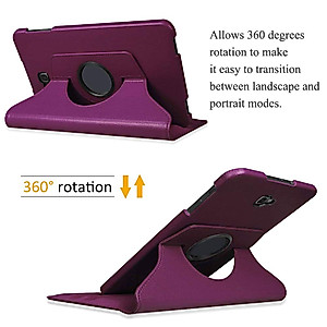 Tablet Case for Samsung Galaxy Tab A 10.1 2016 Model T580, EKVINOR Premium PU Leather 360 Degree Rotating Cover for Galaxy Tab A 10.1 inch