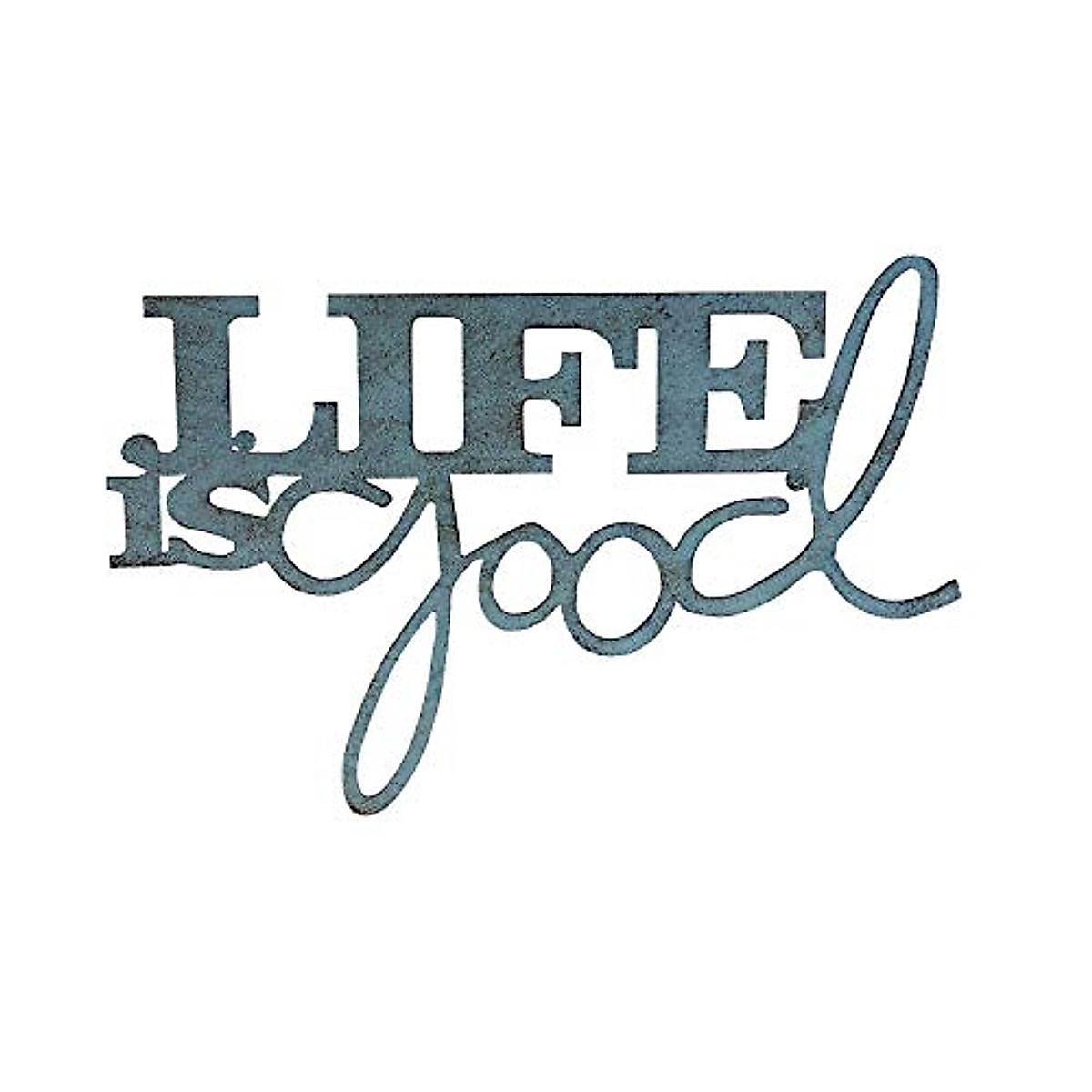 Lavish Home Metal Cutout, 18", Teal Blue