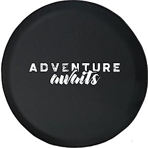 Camper Tire Covers Adventure Awaits Custom Car Spare Tire Covers Size 30 to 31 Inch