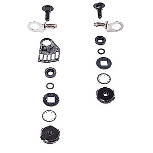 MSA 456667 Metal Instant Release Attachment with Stop (A, B, C, D, E, F) Without Lugs, for Use with Welding Shields, Black, Standard